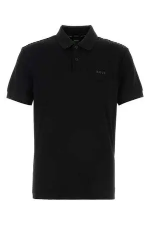 BOSS Cotton Polo Shirt - Black