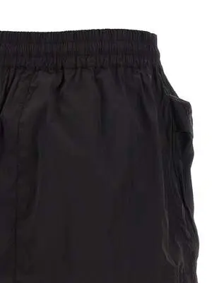 DIESEL® O-cean" Technical Nylon Mini Skirt With Utility Pockets - Black