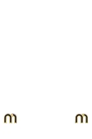 Miu Miu Metal Earrings - Black