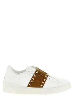 Valentino Garavani Rockstud Untitled Sneakers - Brown