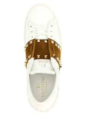 Valentino Garavani Rockstud Untitled Sneakers - Brown