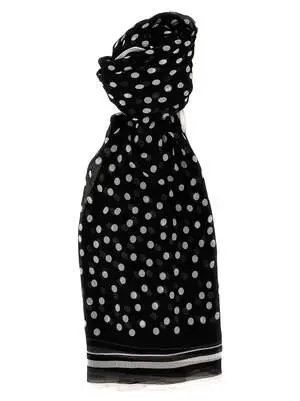 Dolce & Gabbana Polka Dot Chiffon Scarf - Multicolor