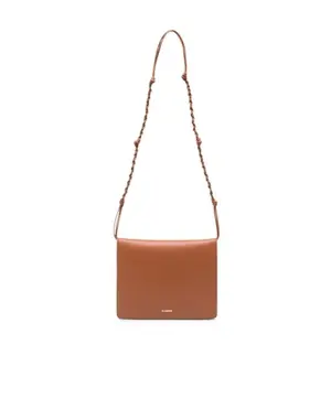 JIL SANDER Medium Tangle Messenger Bag - Brown