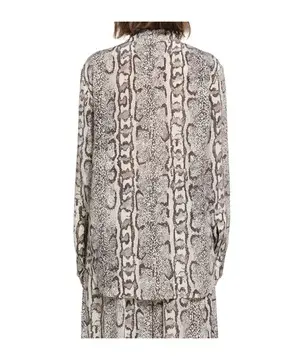 Balenciaga Python Print Silk Shirt