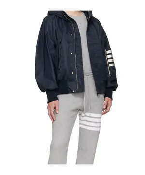 Thom Browne 4-bar Hooded Jacket