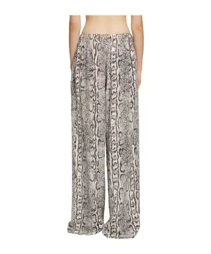 Balenciaga Python Print Silk Pyjama Pants