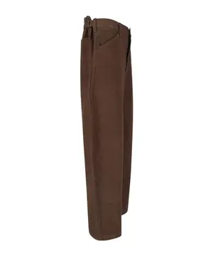 LEMAIRE Straight-leg Trousers With Button Placket And Multiple Pockets