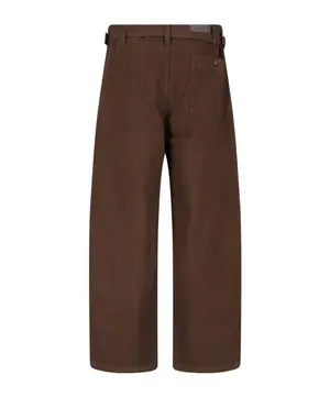 LEMAIRE Straight-leg Trousers With Button Placket And Multiple Pockets