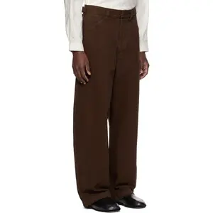 LEMAIRE Straight-leg Trousers With Button Placket And Multiple Pockets