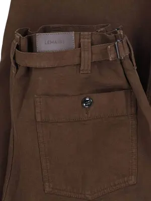 LEMAIRE Straight-leg Trousers With Button Placket And Multiple Pockets