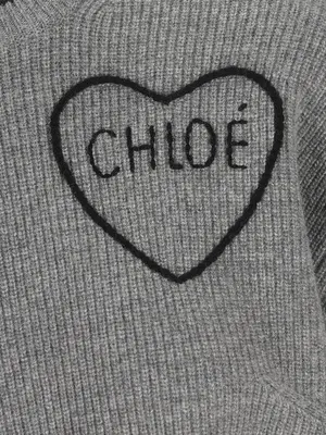 Chloé Crew Neck Long-sleeved Knitwear