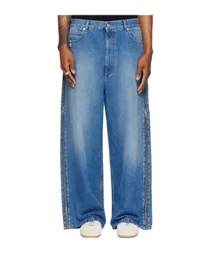 LU'U DAN Side Zipper Jeans - Blue