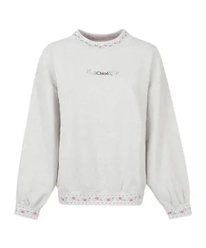 Chloé Floral Trim Knitted Sweater - No