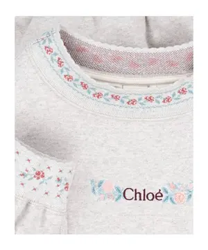 Chloé Floral Trim Knitted Sweater - No
