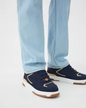 Versace Biggie Basket Suede Sneakers