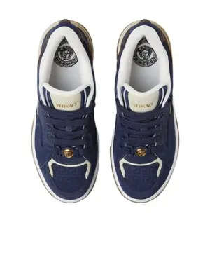 Versace Biggie Basket Suede Sneakers