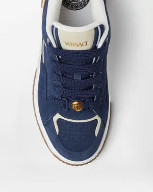 Versace Biggie Basket Suede Sneakers
