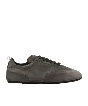 Max Mara Round-toe Low-top Sneakers - Black