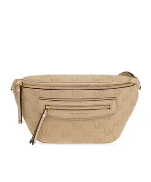Michael Kors Zippered Shoulder Bag - Nude