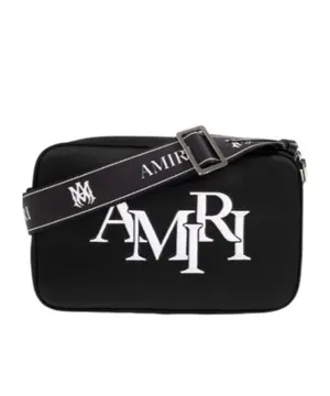 Amiri Letter Shoulder Bag - Black