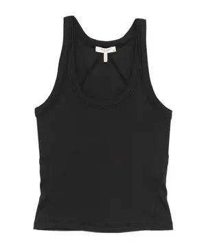 RAG  BONE Ribbed Cutout Vest - Black