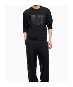 Emporio Armani Sweatshirt Oversized In Cotton Jersey