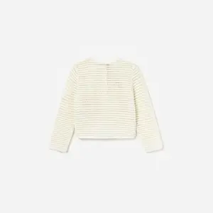 SELF-PORTRAIT Cream Flower Knitted Cardigan