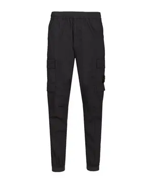 Stone Island Elastic-waist Casual Trousers - Blue
