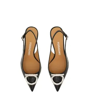 FERRAGAMO Maxi Gancini Slingback