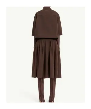 MAISON MARGIELA Wool Shirting Midi Dress