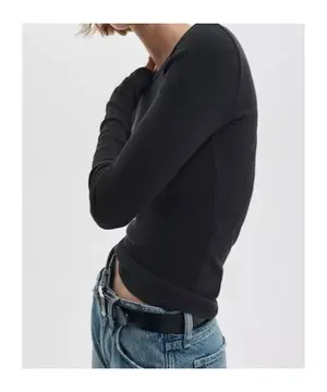 RAG  BONE Ribbed Long-sleeved T-shirt