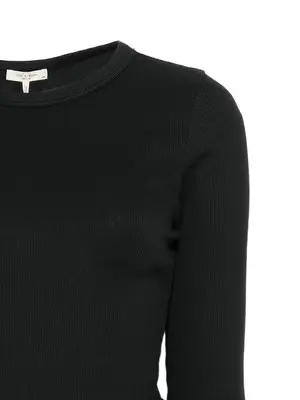 Rag & Bone Ribbed Long-sleeve T-shirt - Black