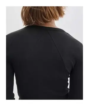 Rag & Bone Ribbed Long-sleeve T-shirt - Black