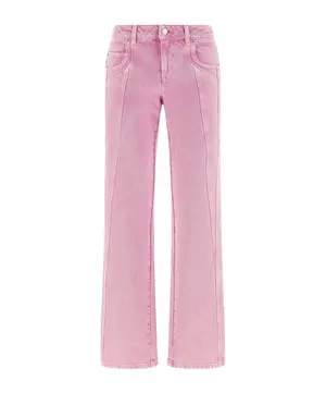 Isabel Marant Étoile Jaylis Straight Leg Jeans - Pink