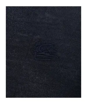 Etro Fuji Knitted L/s Polo Wool Silk