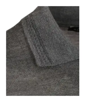 Etro Fuji Knitted L/s Polo Wool Silk