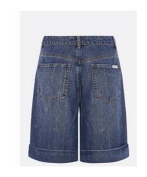 SELF-PORTRAIT Rhinestone Embellished Denim Shorts - No