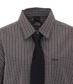Pinko Long Sleeve Checked Shirt