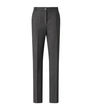 Pinko Pinko Herringbone Pattern Logo Patch Tailored Trousers Dark Grey