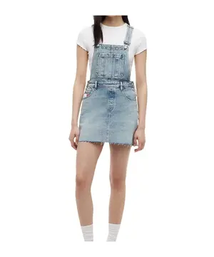 Tommy Hilfiger Vintage Denim Mini Dungaree Dress