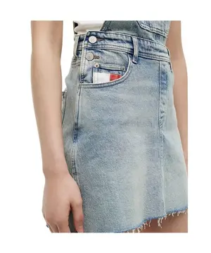 Tommy Hilfiger Vintage Denim Mini Dungaree Dress