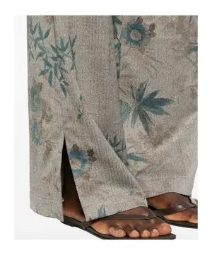 FORTE_FORTE Patterned Casual Trousers