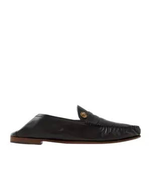 Versace Ruched Slip-on Loafers