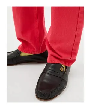 Versace Ruched Slip-on Loafers