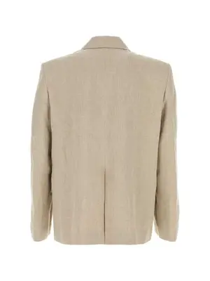 Séfr Donovan Double-breasted Linen Blazer