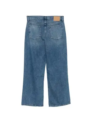 RAG  BONE Faded-effect Wide-leg Jeans