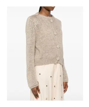 FORTE_FORTE Blended-knit Cardigan