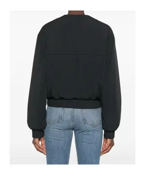 Khaite Cropped Bomber Jacket With Elasticized Hem