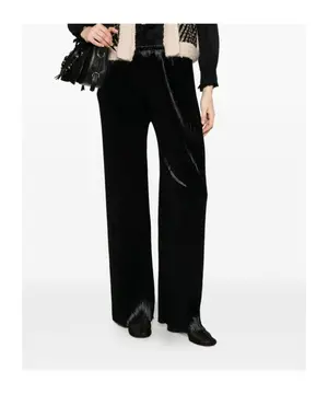FORTE_FORTE Elastic-waist Casual Trousers