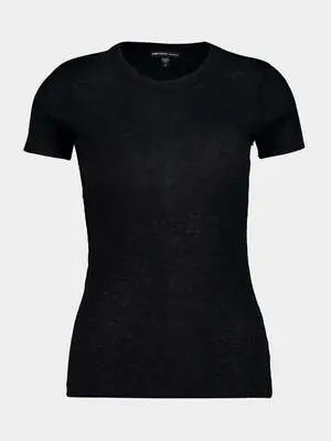JAMES PERSE Slim Cashmere T-shirt - Black